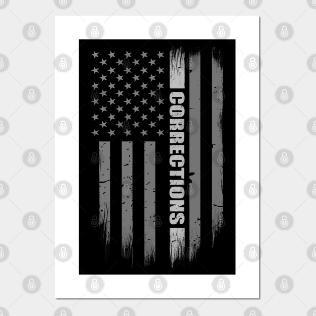 Thin Silver Line Flag Correctional Officer Corrections Officer